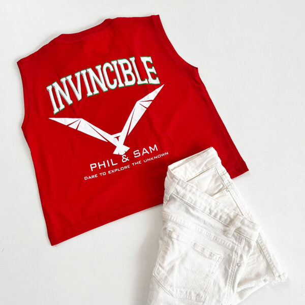 Invincible Tank Sleeveless – Pearl White - Phil & Sam